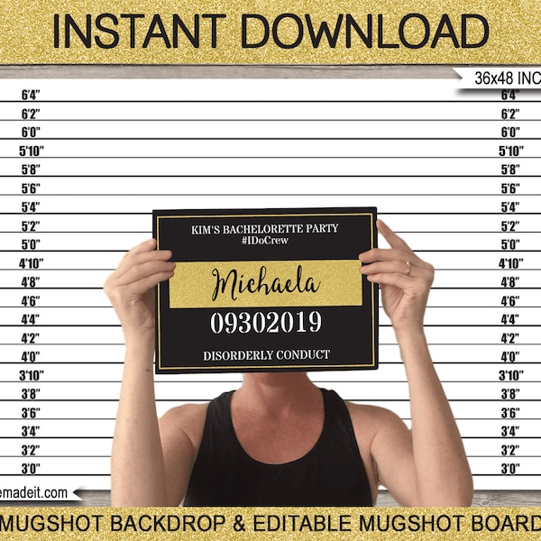 Mugshot Board - Etsy