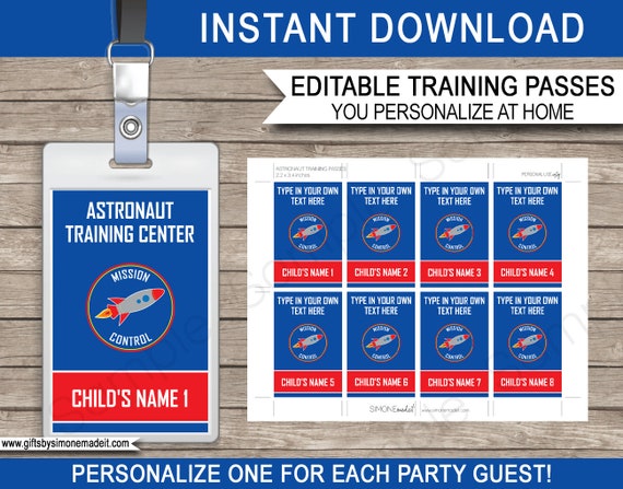 Space Mission Badges Printable