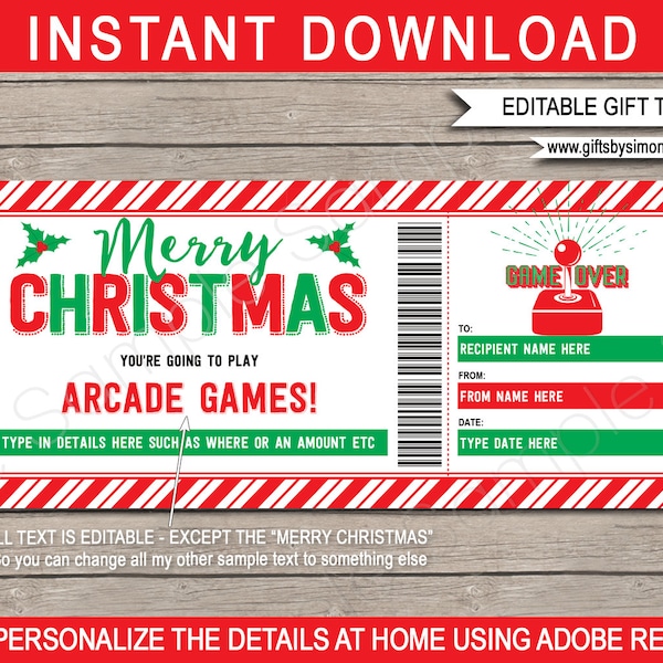 Voucher Video Game - Etsy