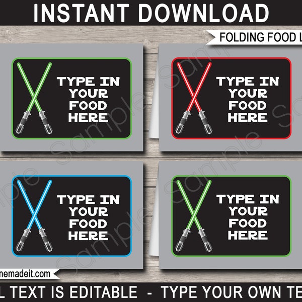 Starwars Printable Labels - Etsy