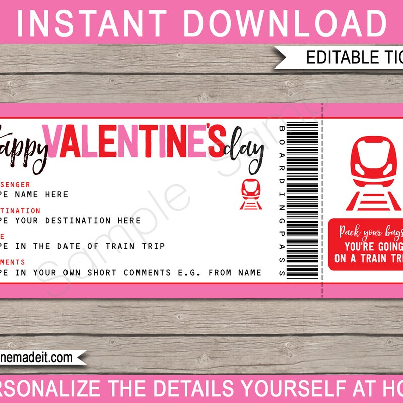 Train Valentine - Etsy