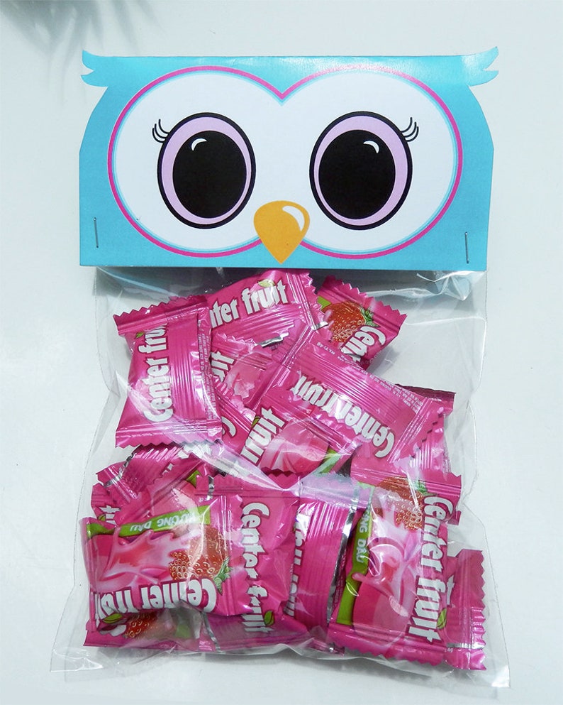 Printable Owl Favor Bag Toppers: Birthday, Baby Shower (INSTANT ...