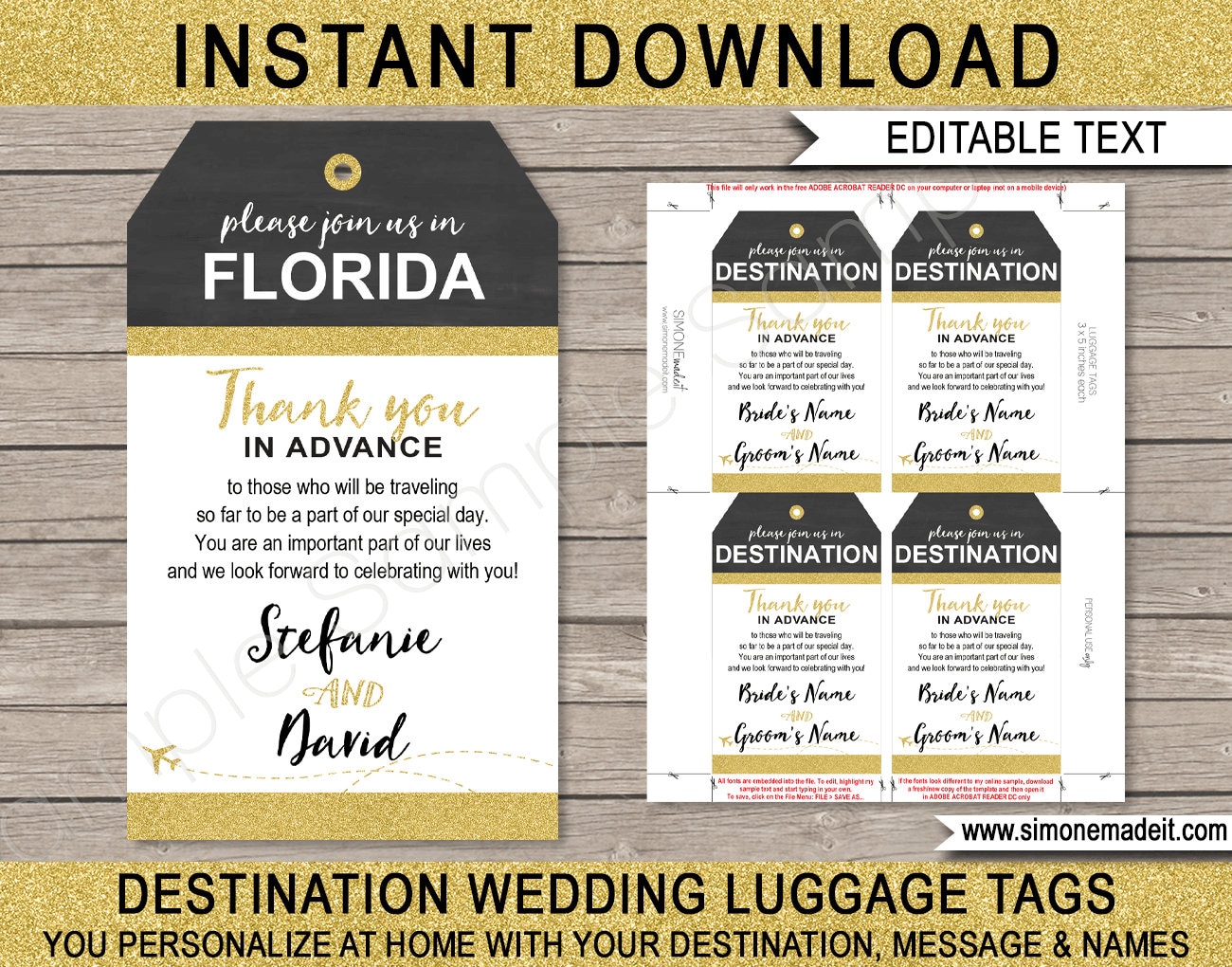 Wedding Luggage Tags Diy