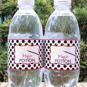 Magic Water Bottle Labels Template - Magic Potion - Printable Magic ...