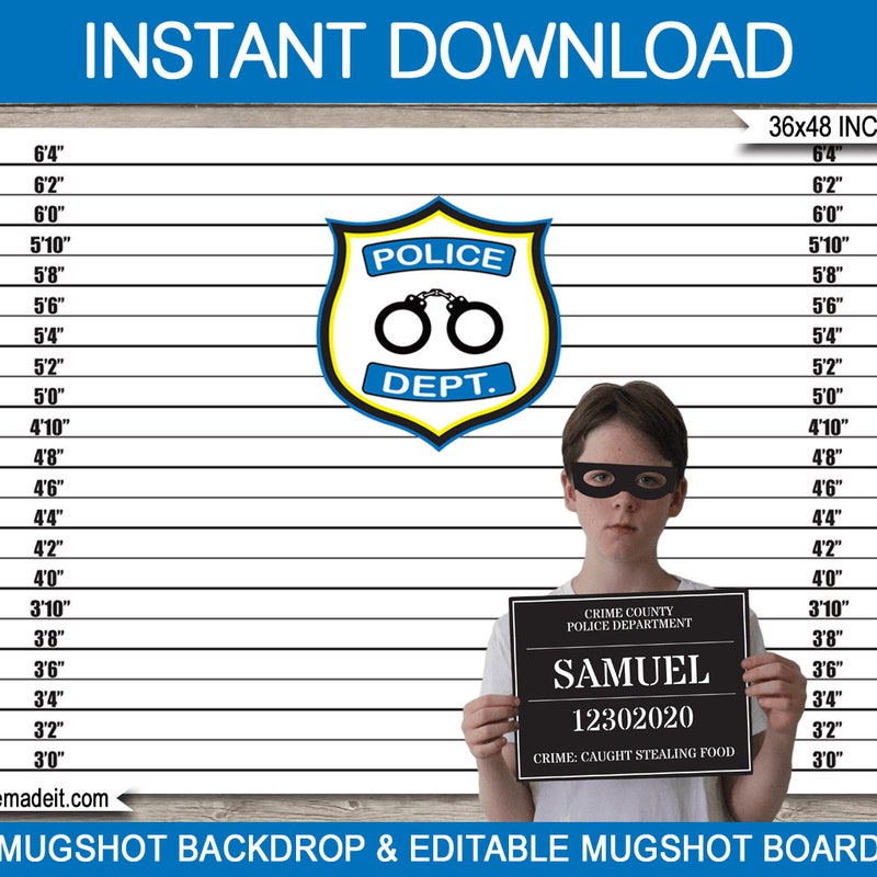 Editable Inmate Sign - Etsy