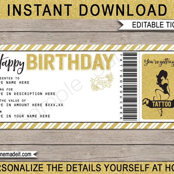 Tattoo Birthday - Etsy
