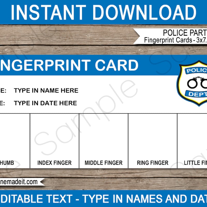 Police Id Card - Etsy