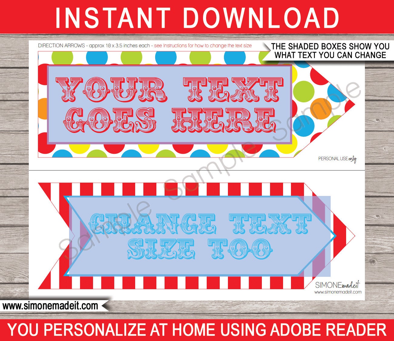 Carnival Sign Template