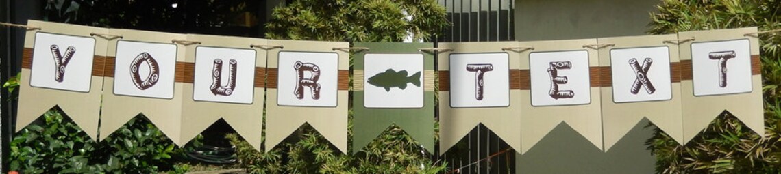 Fishing Party Banner - Printable Gone Fishing Theme Decorations ...