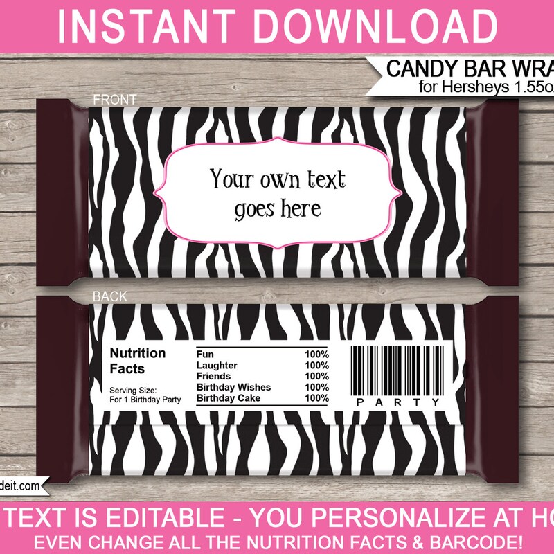 Chocolate Zebra - Etsy