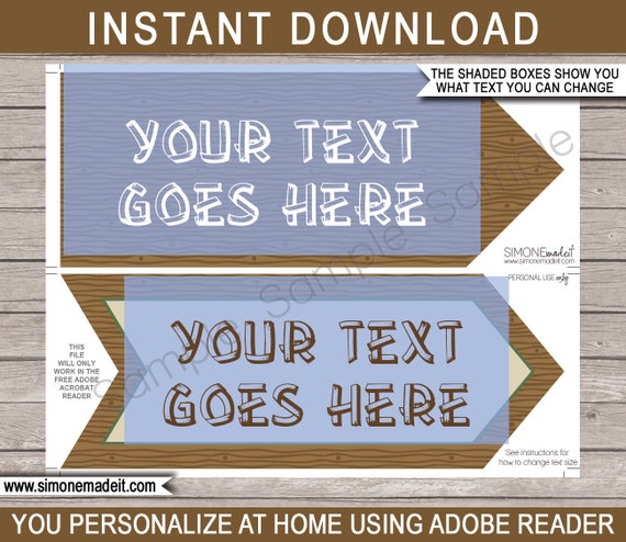Directional Signage Template