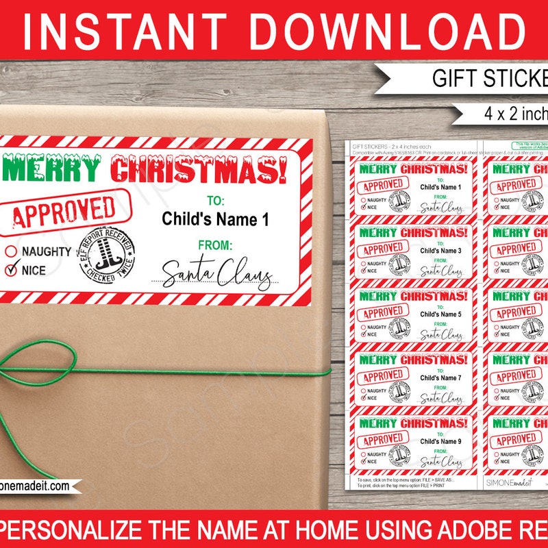 Santa Gift Tag - 60+ Gift Ideas for 2024