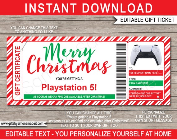 Video Game Gift Certificate Template - Printable Sold Out Voucher ...