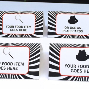 Spy Party Food Labels: Editable Secret Agent Theme (digital Download ...