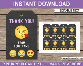 Emoji Party Decor Banner Printable PDF - Etsy