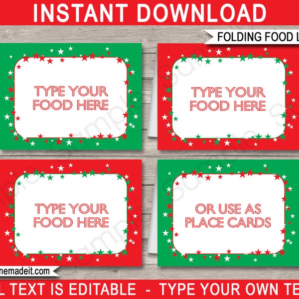 Buy Digital Buffet Tags Online In India - Etsy India