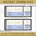 Train Ticket Template Printable Fake Boarding Pass Gift - Surprise ...
