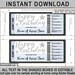 Printable Show Ticket Template Birthday Gift Voucher - Surprise ...