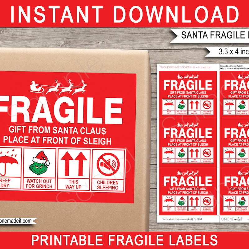 Buy Fragile Stickers Online In India - Etsy India