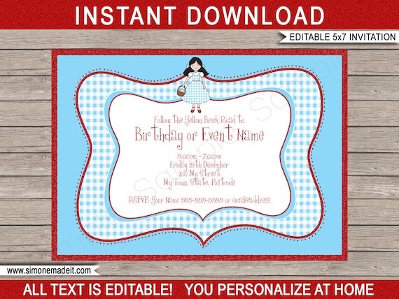 Wizard Of Oz Graduation Announcement