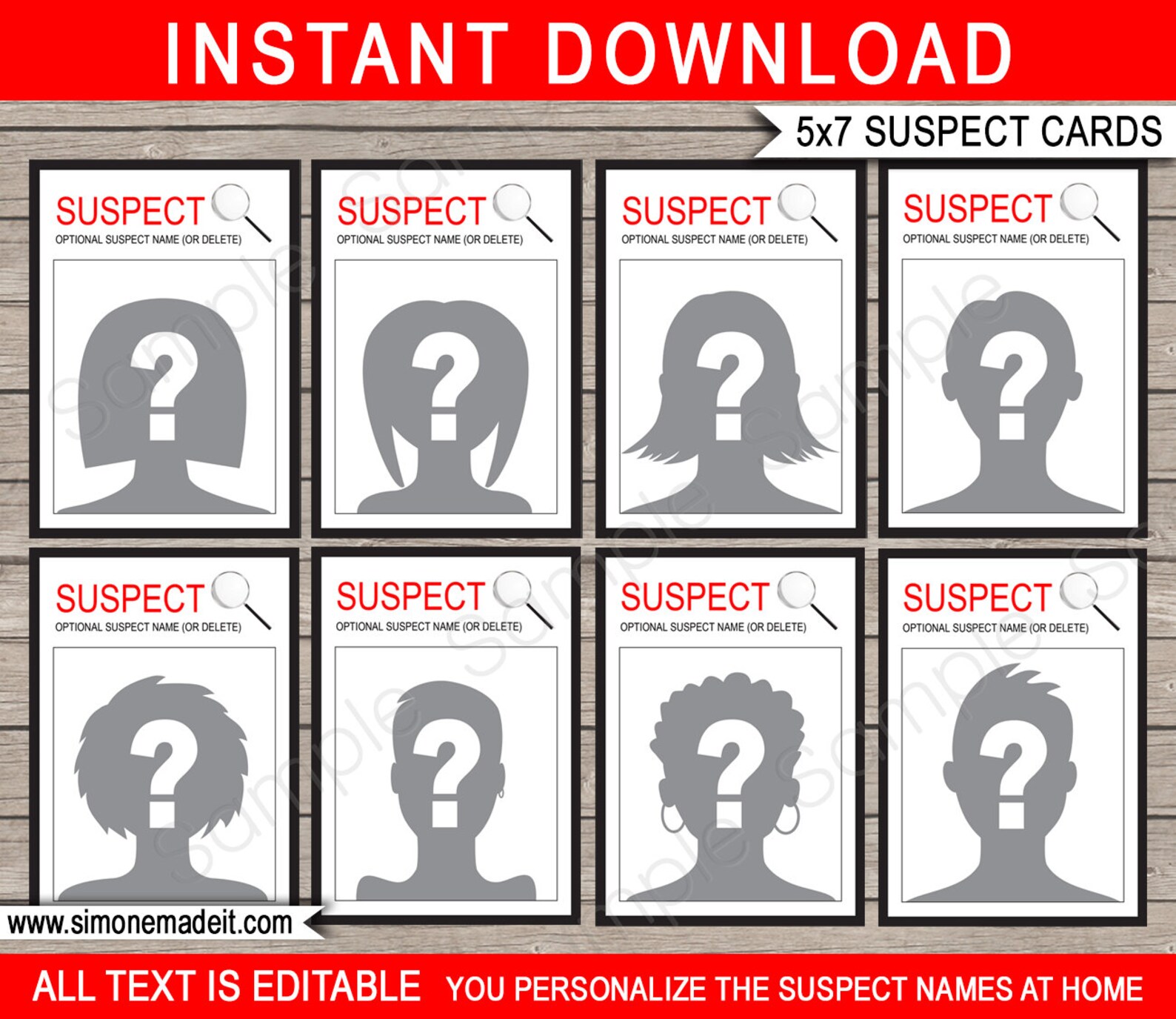 Spy Party Decor Templates Printable Secret Agent Theme - Etsy