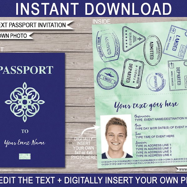 Retirement Passport Template - Etsy