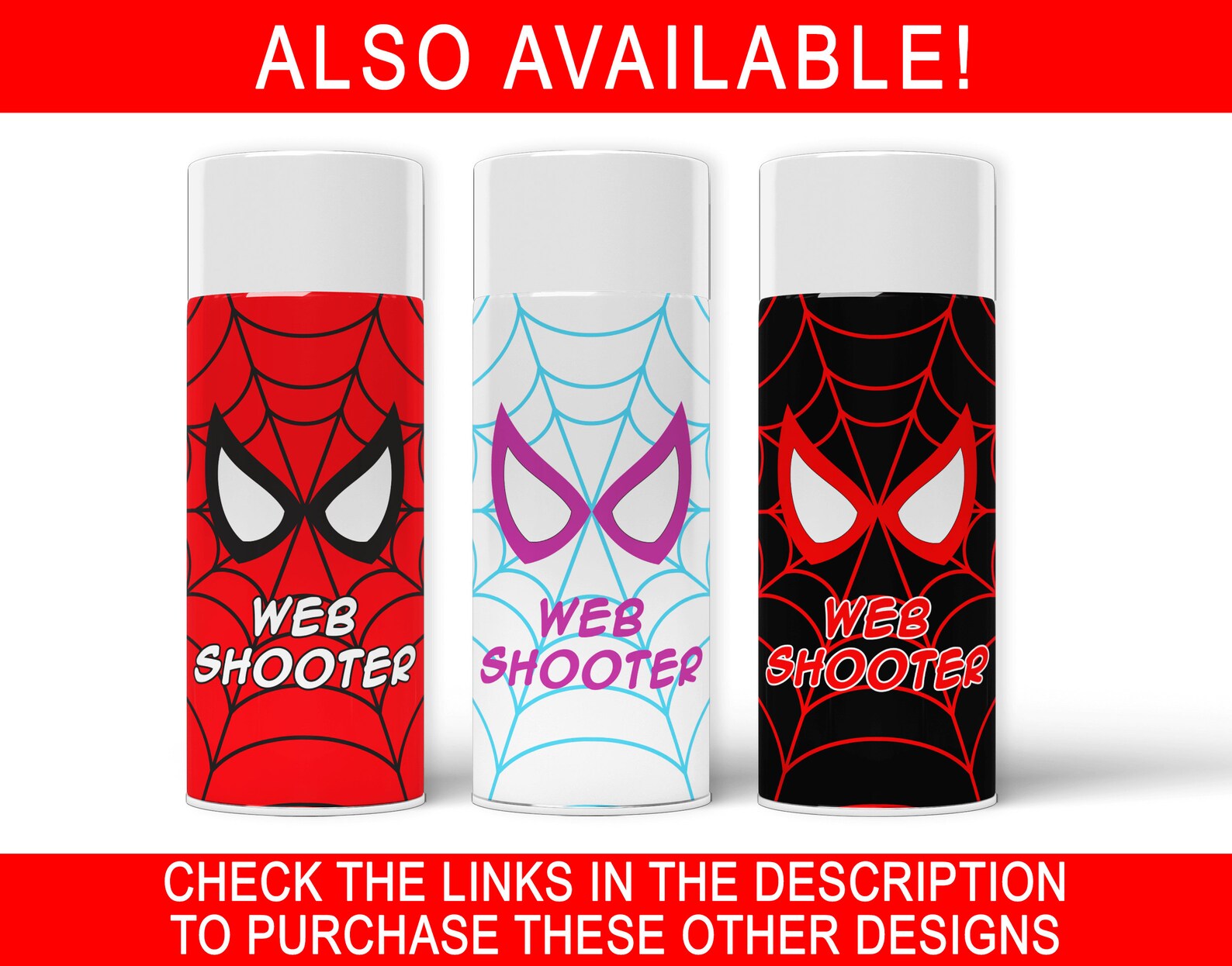 Spiderman Web Shooter Silly String Labels Printable Template - Etsy Canada
