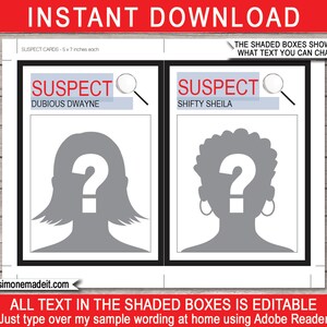 Spy Party Decor Templates - Printable Secret Agent Theme Birthday ...