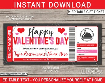 Meal Out Voucher - Etsy