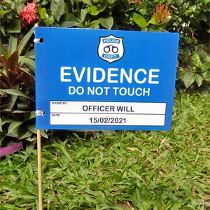 Police Crime Scene Evidence Flags Template - Printable Birthday Party ...