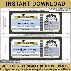 Graduation Gift Voucher Coupon Template - Printable Congratulations ...