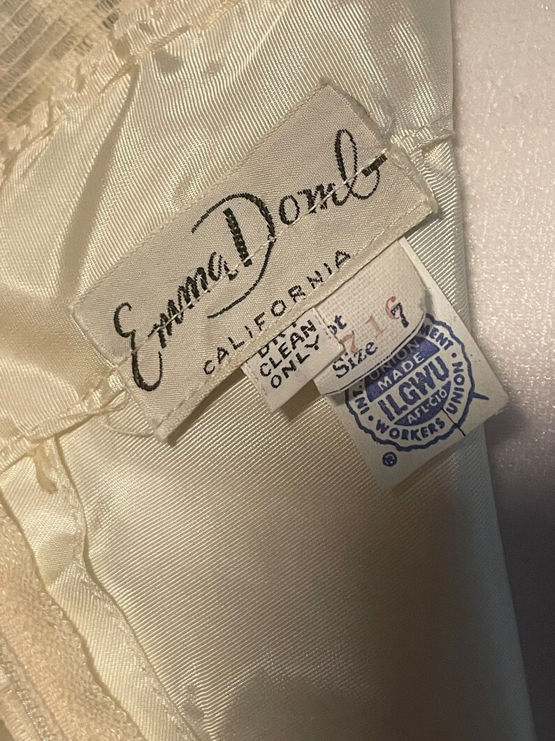 Vintage Emma Domb Lace Overlay Dress Pearl Embellished Gown - Etsy