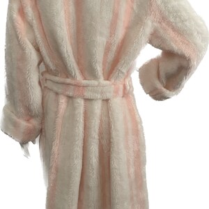 Vintage Fuzzy Robe, Striped Cozy Robe, Long Robe, Fabric by Charm, Borg ...