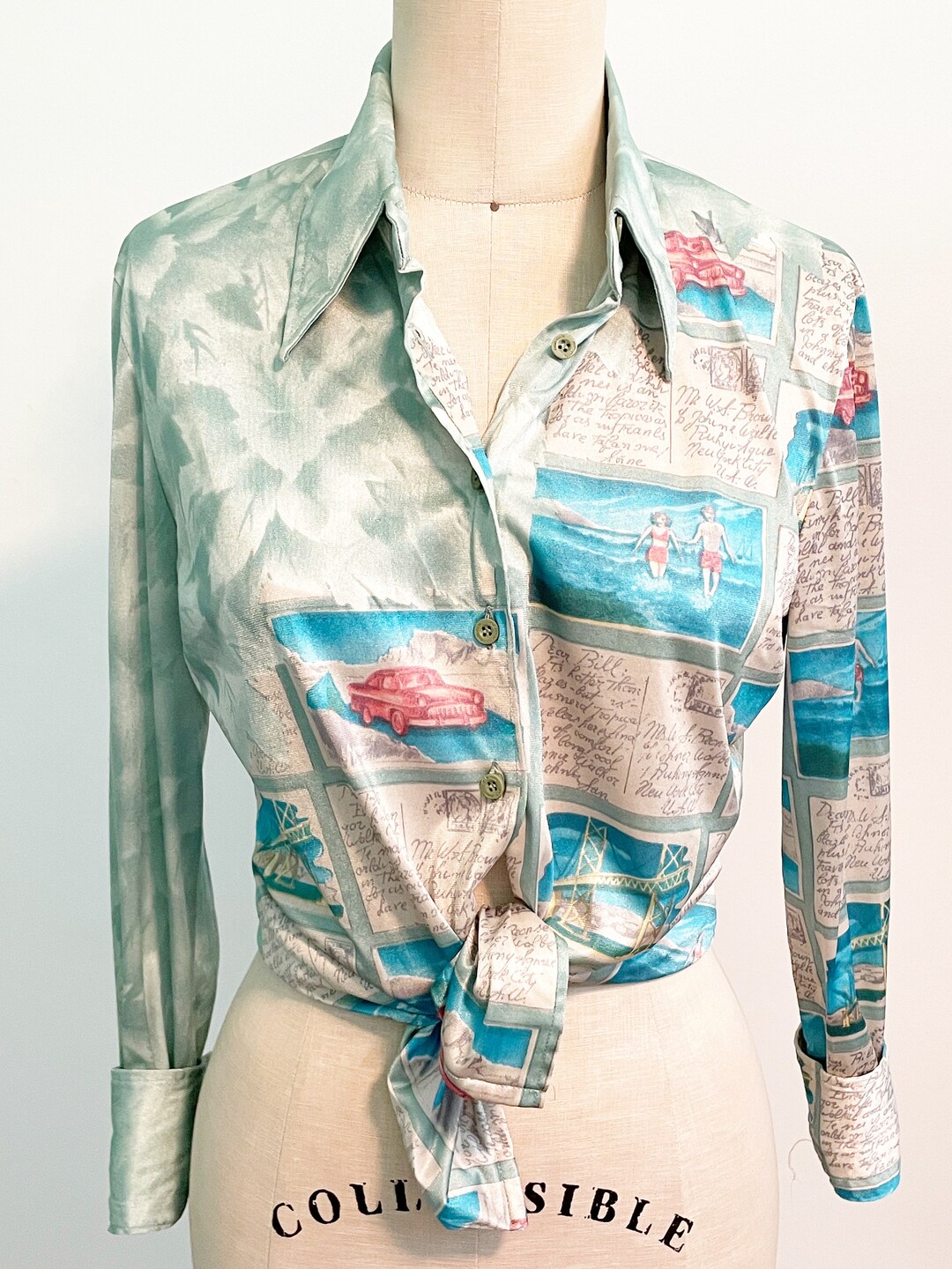 Vintage Nik Nik Rayon Disco Shirt 70's Made in Italy - Etsy