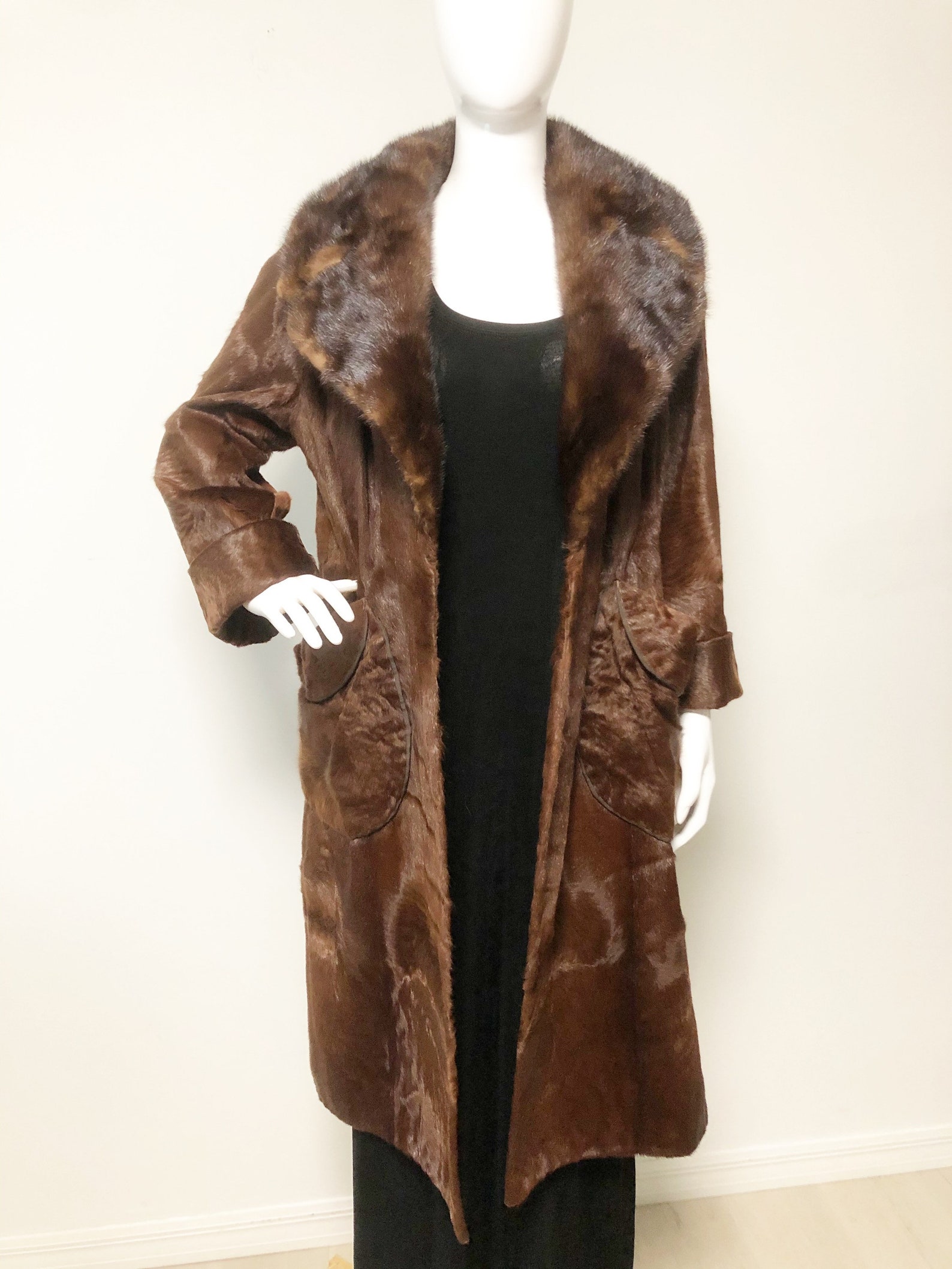 Vintage Sheared Mink Coat, Mink Coat, 1920's Style Coat, Genuine Fur ...