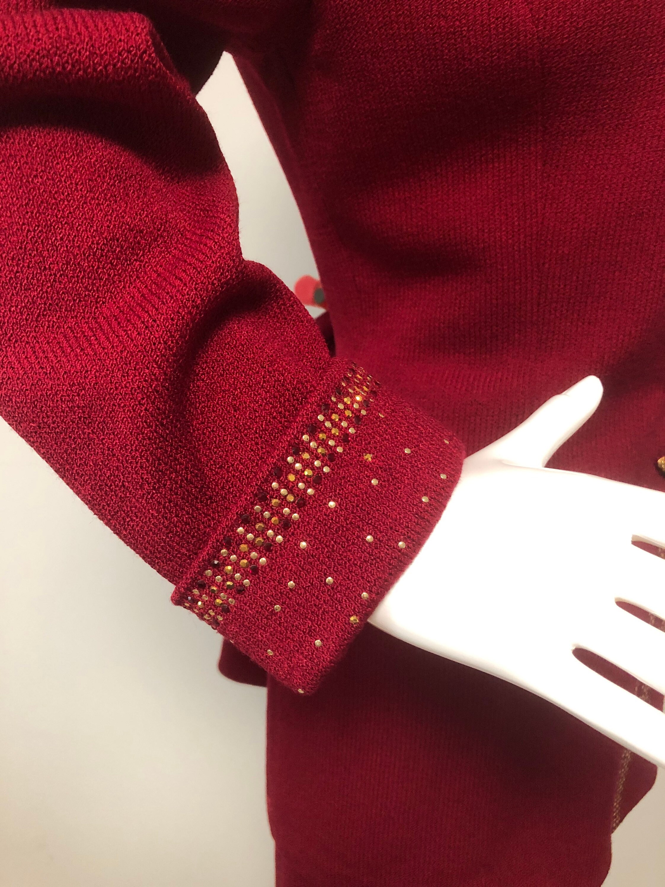 Vintage St. John Evening by Marie Gray Cranberry Three Piece - Etsy