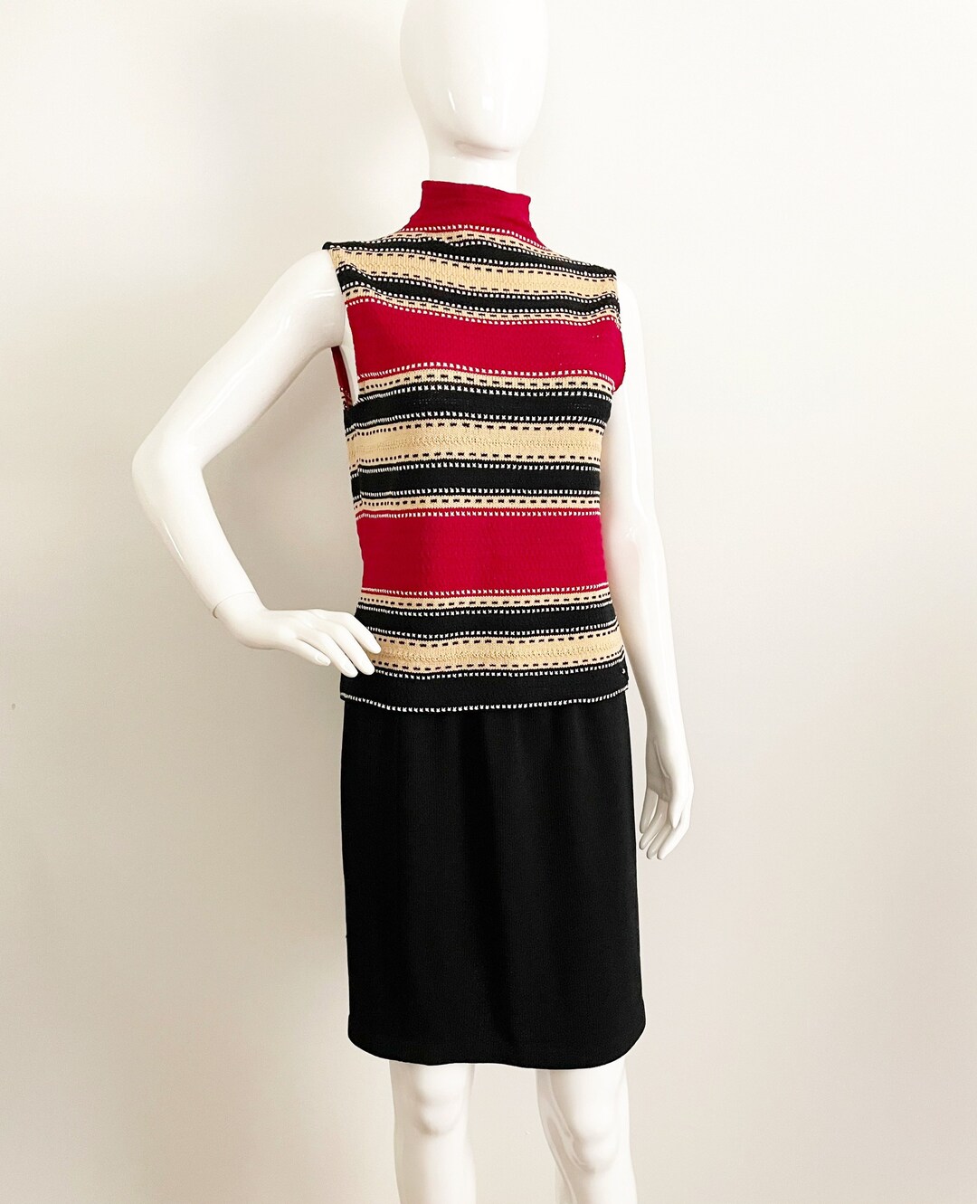 Vintage St John by Marie Gray Striped Tank, Striped Shell, Santana Knit ...