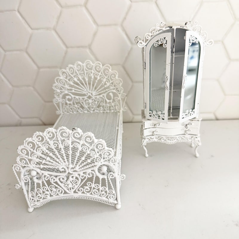 1/12 Scale Bed Shabby Chic - Etsy