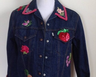 Denim appliques | Etsy