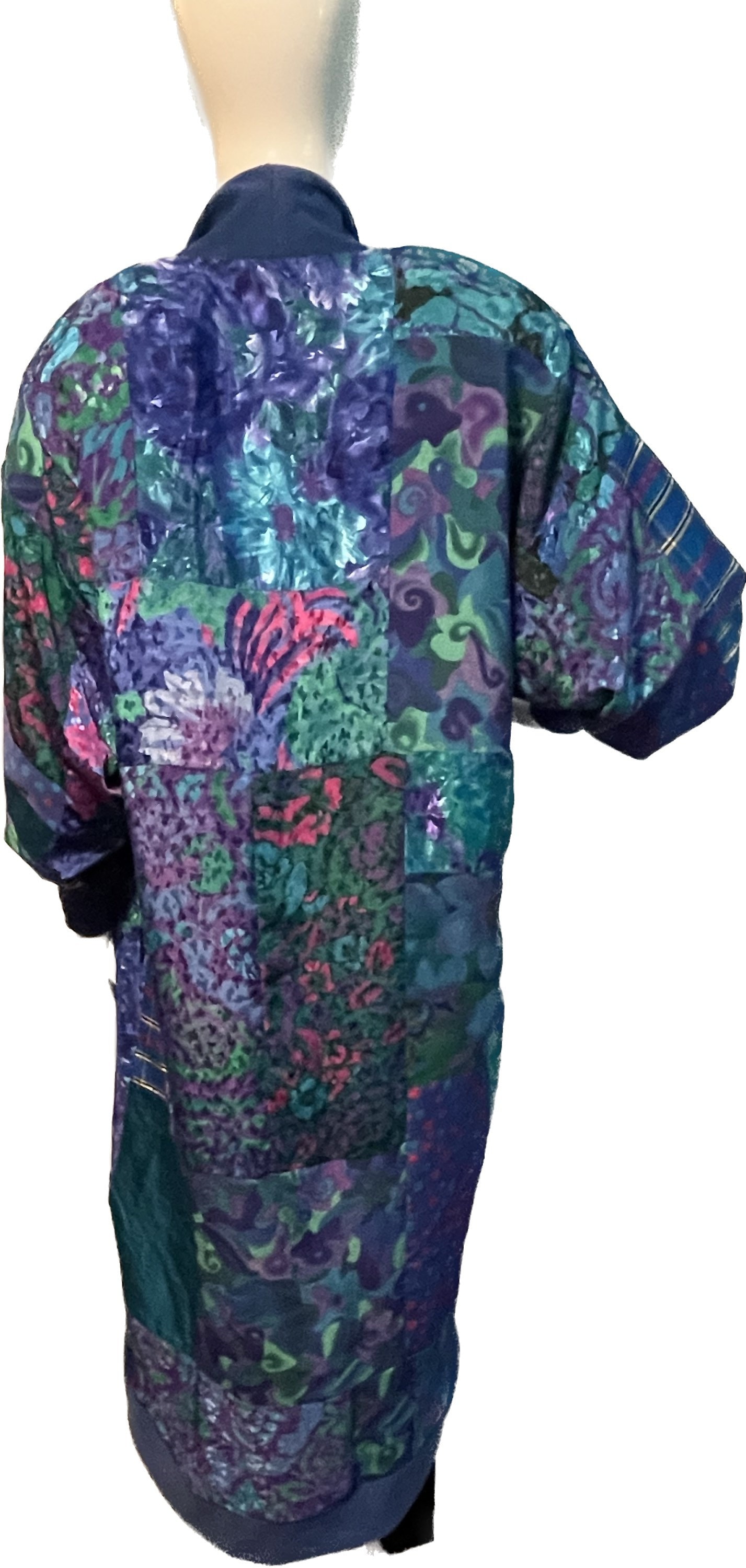 Vintage Maggie Shepherd Patchwork Coat/jacket Jewel Tone - Etsy