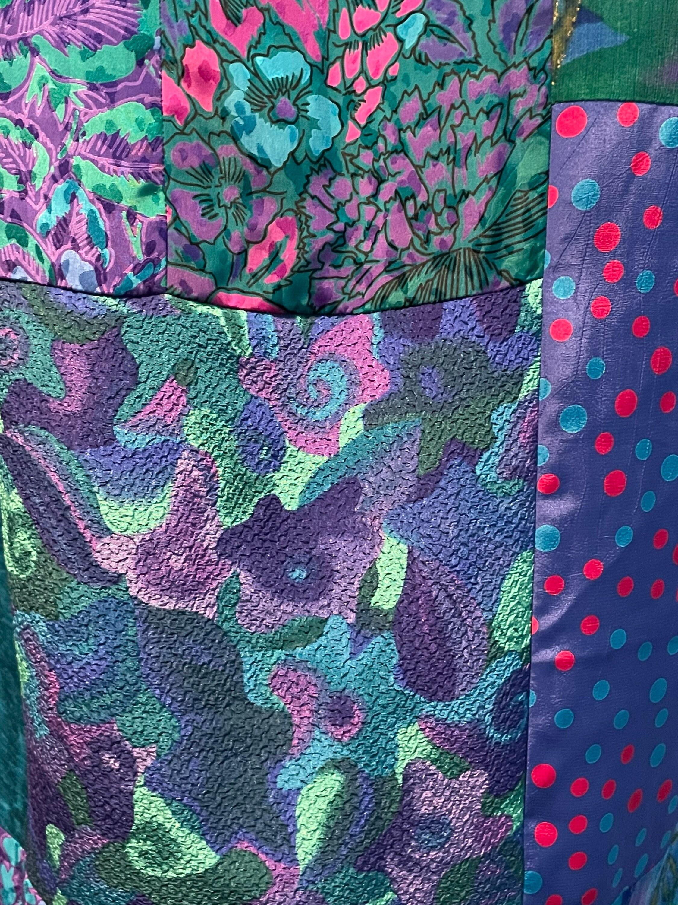 Vintage Maggie Shepherd Patchwork Coat/jacket Jewel Tone - Etsy