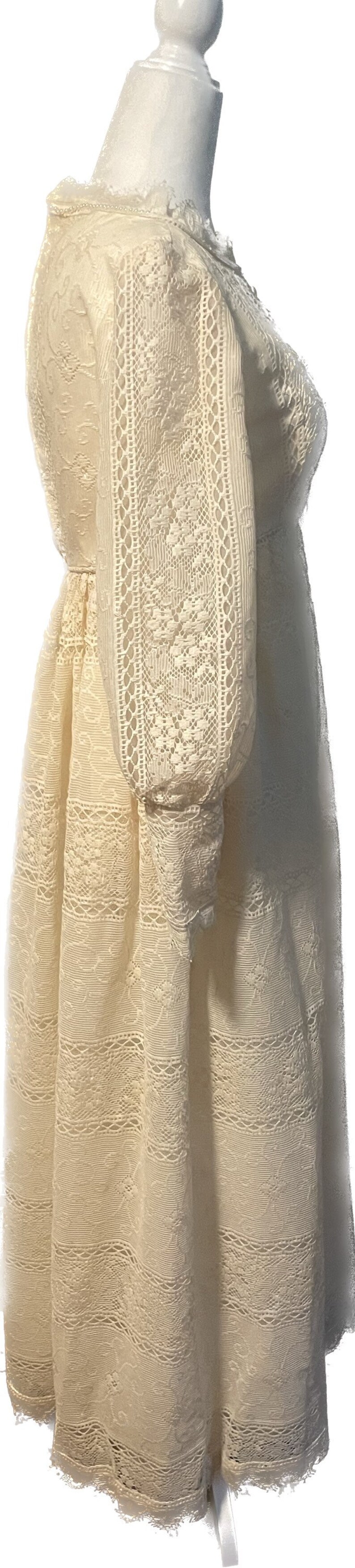 Vintage Emma Domb Lace Overlay Dress Pearl Embellished Gown - Etsy