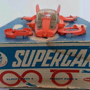 Vintage 1962 Remco Mike Mercury Supercar TV Toy W/box Gerry Anderson ...