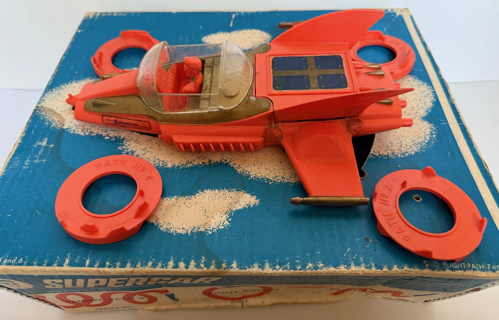 Vintage 1962 Remco Mike Mercury Supercar TV Toy W/box Gerry Anderson ...