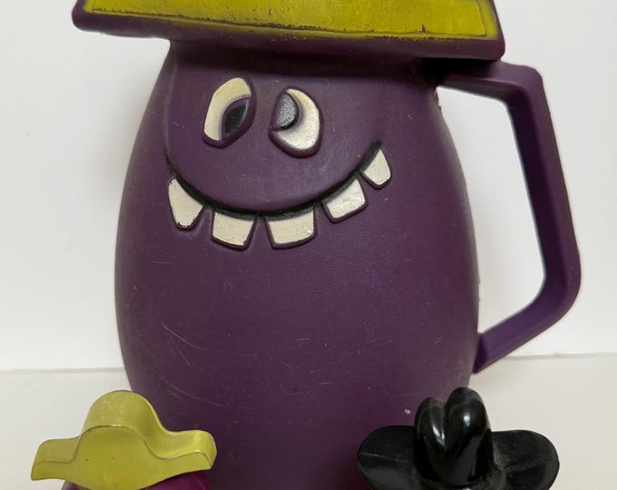 Pillsbury Funny Face Drink Mix 1970s Lot: Goofy Grape PITCHER and TWO ...