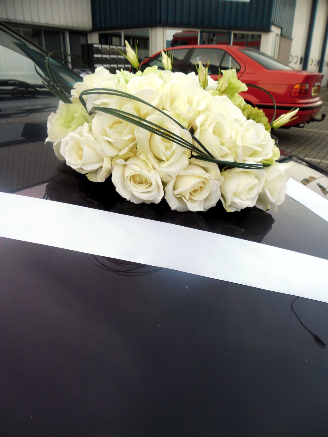 Heart of Silk Roses Wedding Car Decoration Flower Arrangement - Etsy