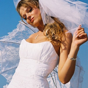 Bridal Shoulder Rectangular Handkerchief Veil Model Myrthe - Etsy