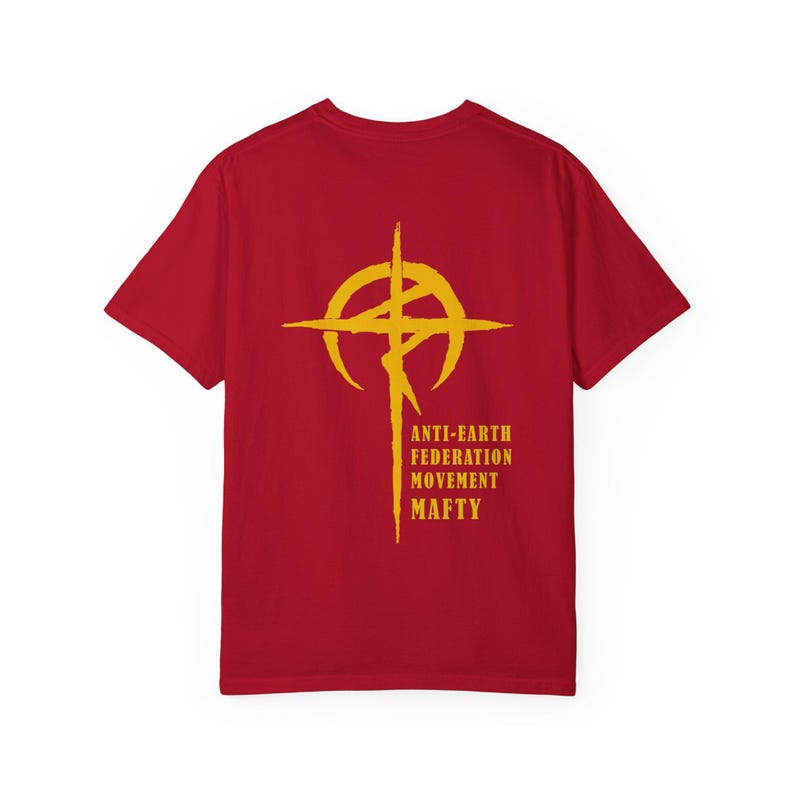 Gundam Hathaway Anti-earth Federation Movement Mafty Logo T-shirt ...