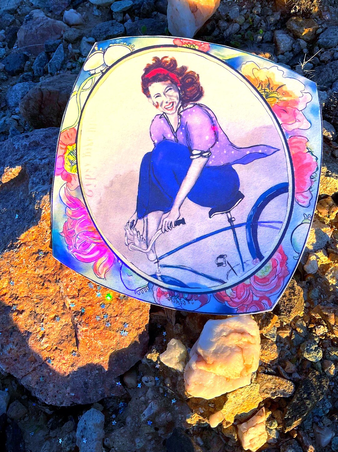 Gypsy Bike Ride Sticker - Etsy