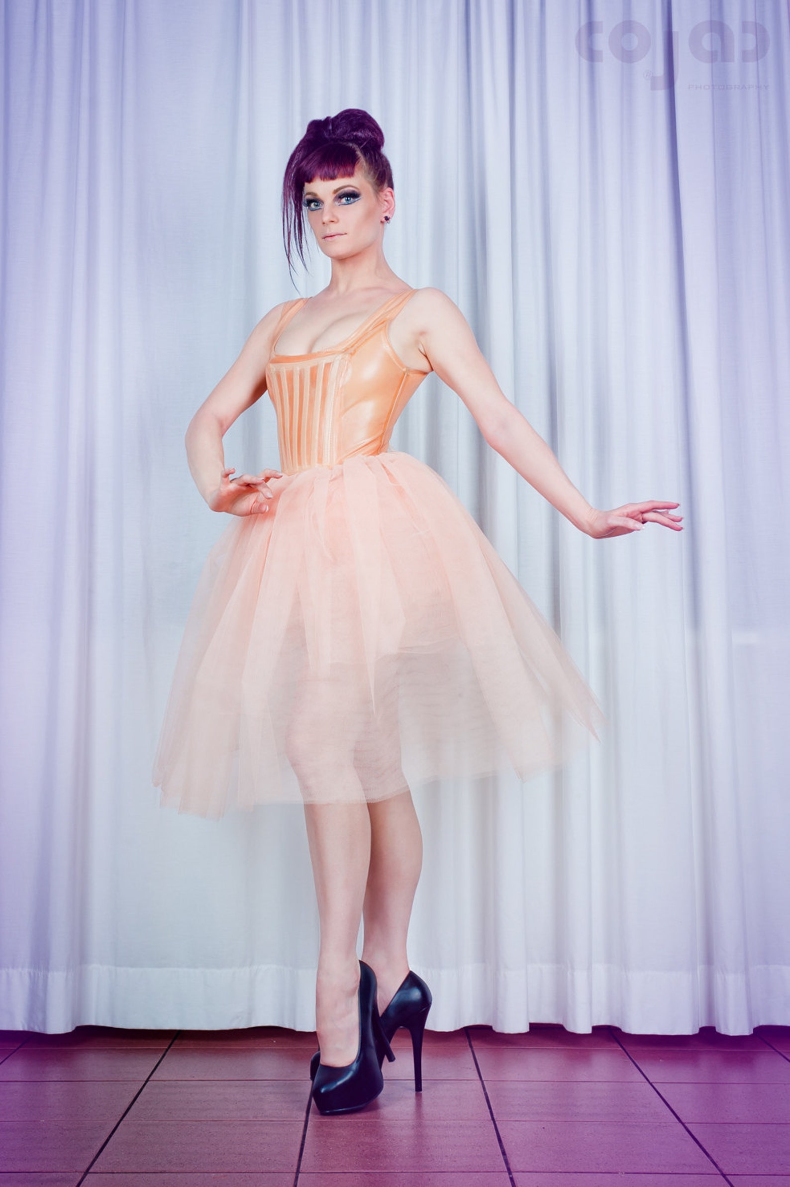 Flesh Coloured Latex and Tulle Tutu - Etsy
